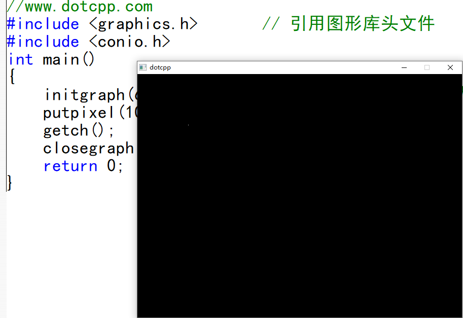 C语言如何画一个点? - C语言图形编程 - C语言网